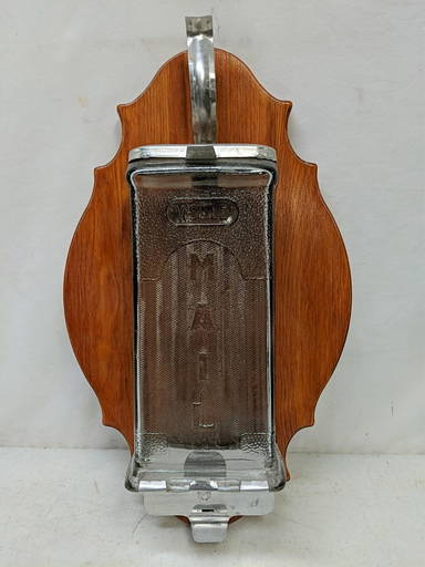 Vintage Glass Visible Mail Box