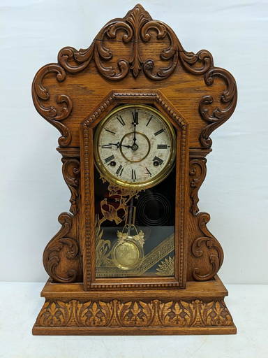 Antique Oak Gilbert Kitchen Clock - Aug 14, 2021 | Heritage Antiques ...