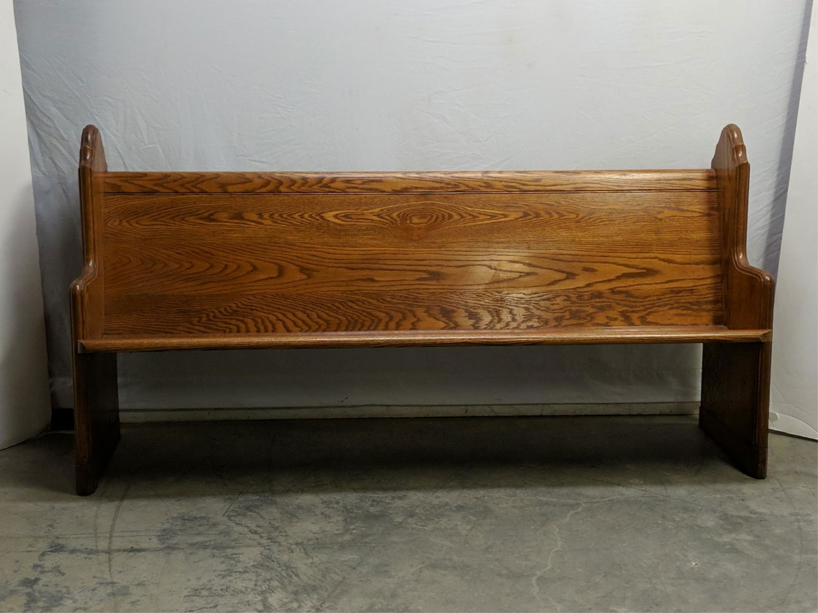 Solid Oak Antique Deacon's Bench