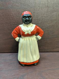 Antique Cast Iron Aunt Jemima / Mammy Bank