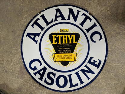 Atlantic Ethyl Gasoline Globe