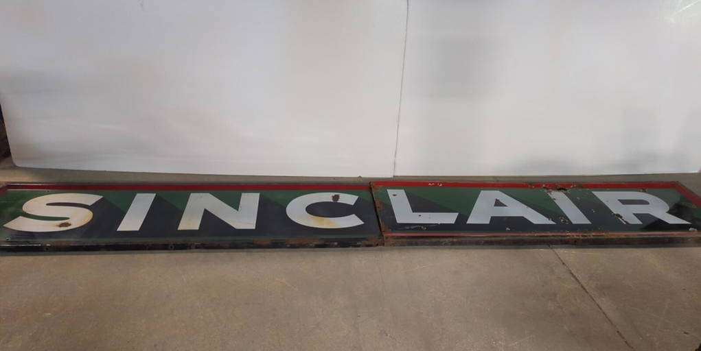 14 ft. (2 pc.) porcelain sinclair sign - May 21, 2022 | Heritage ...