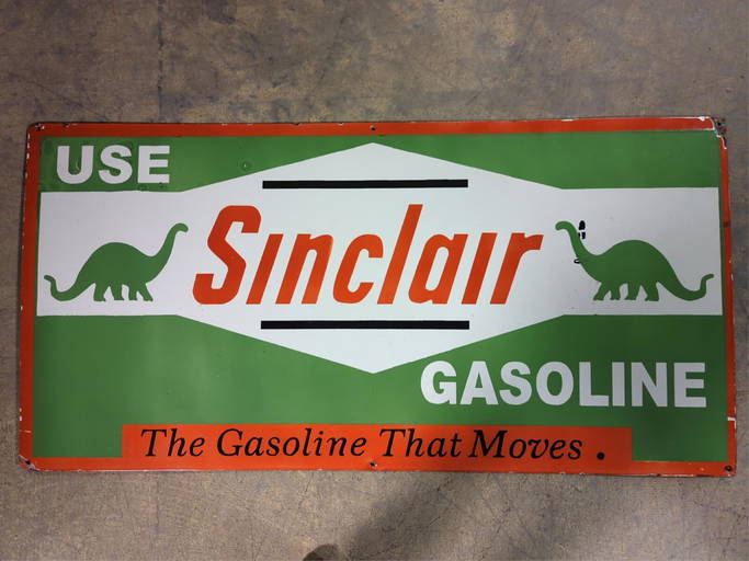 Sinclair Gasoline Single Sided Porcelain Sign