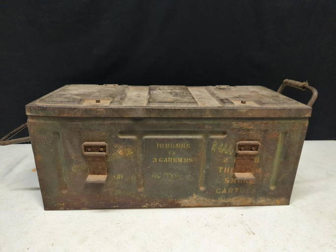 1943 Metal Wwii Ammo Box