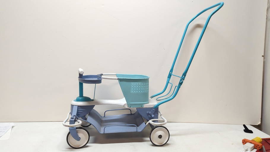 Vintage Blue, White, & Green Stroller