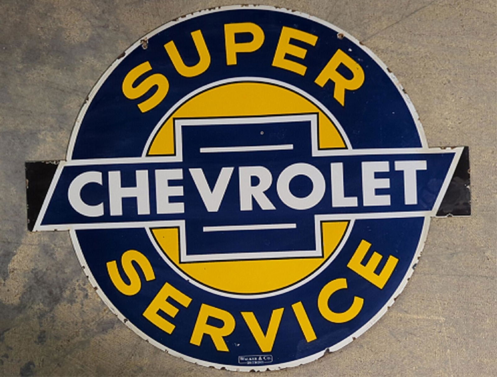 Chevrolet double sided service porcelain sign - Apr 01, 2023 | Heritage ...