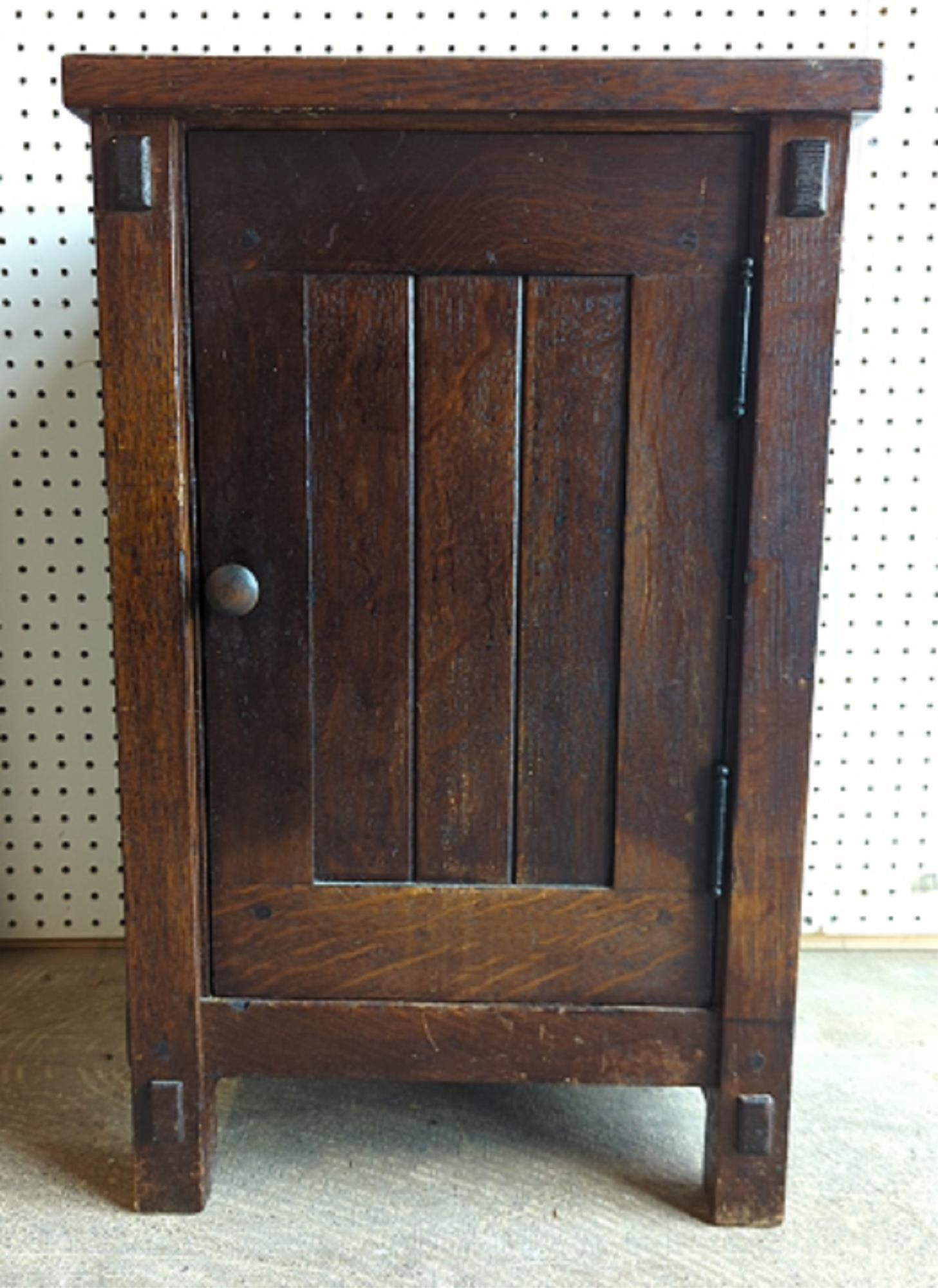 Antique Mission Oak Cabinet Auction
