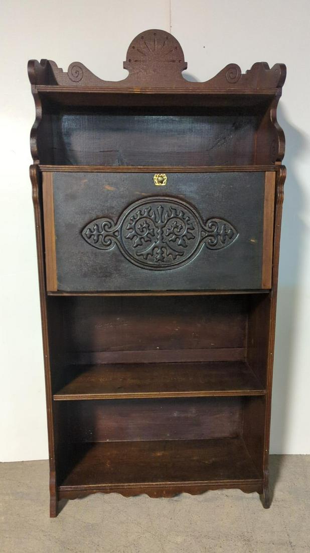 Antique Dark Oak Larkin Style Desk