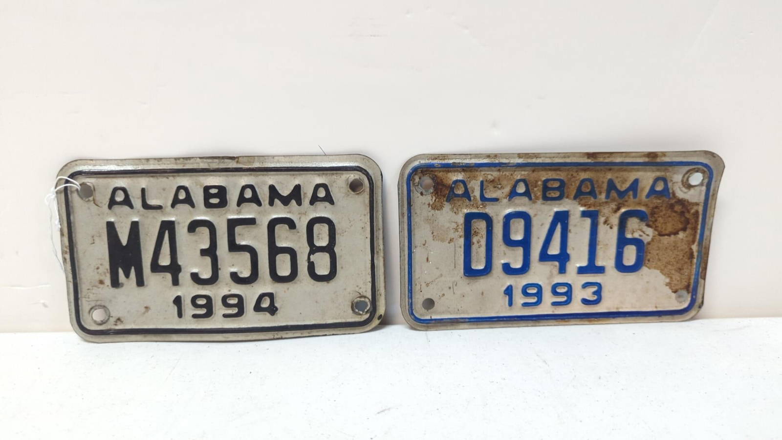 1993 & 1994 Alabama Motorcycle License Plates Auction