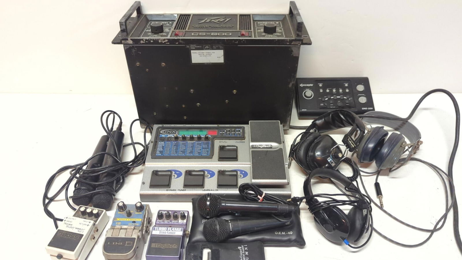 Peavy Cs-800 2 Channel Amplifier & Digitech Gnx-1 Guitar Processor ...