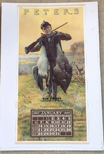 Vintage Peters 1907 Calendar