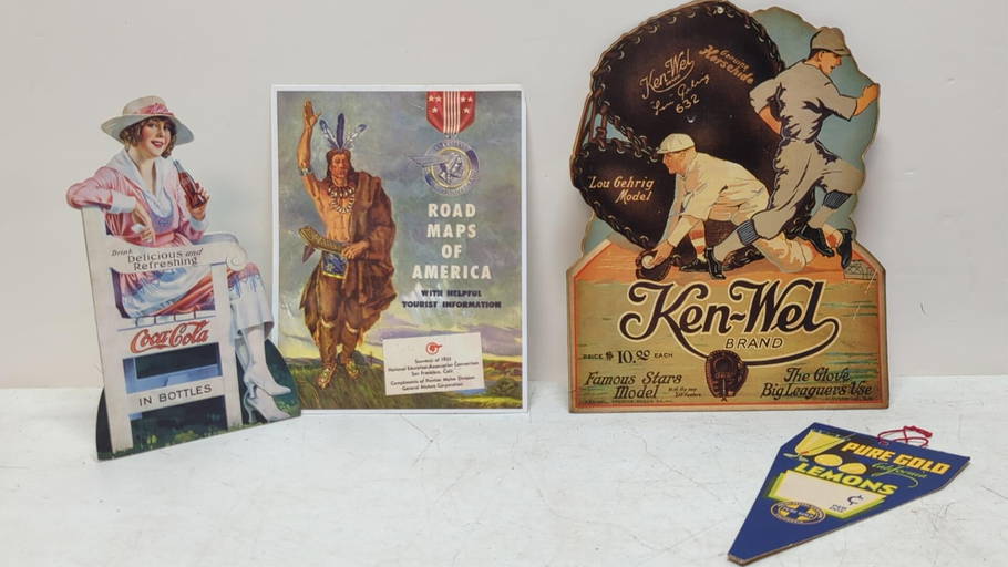 Vintage Advertising Cardboard Displays