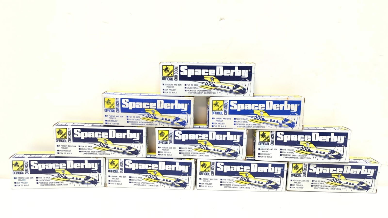 (10) Vintage Cub Scout Space Derby Kits