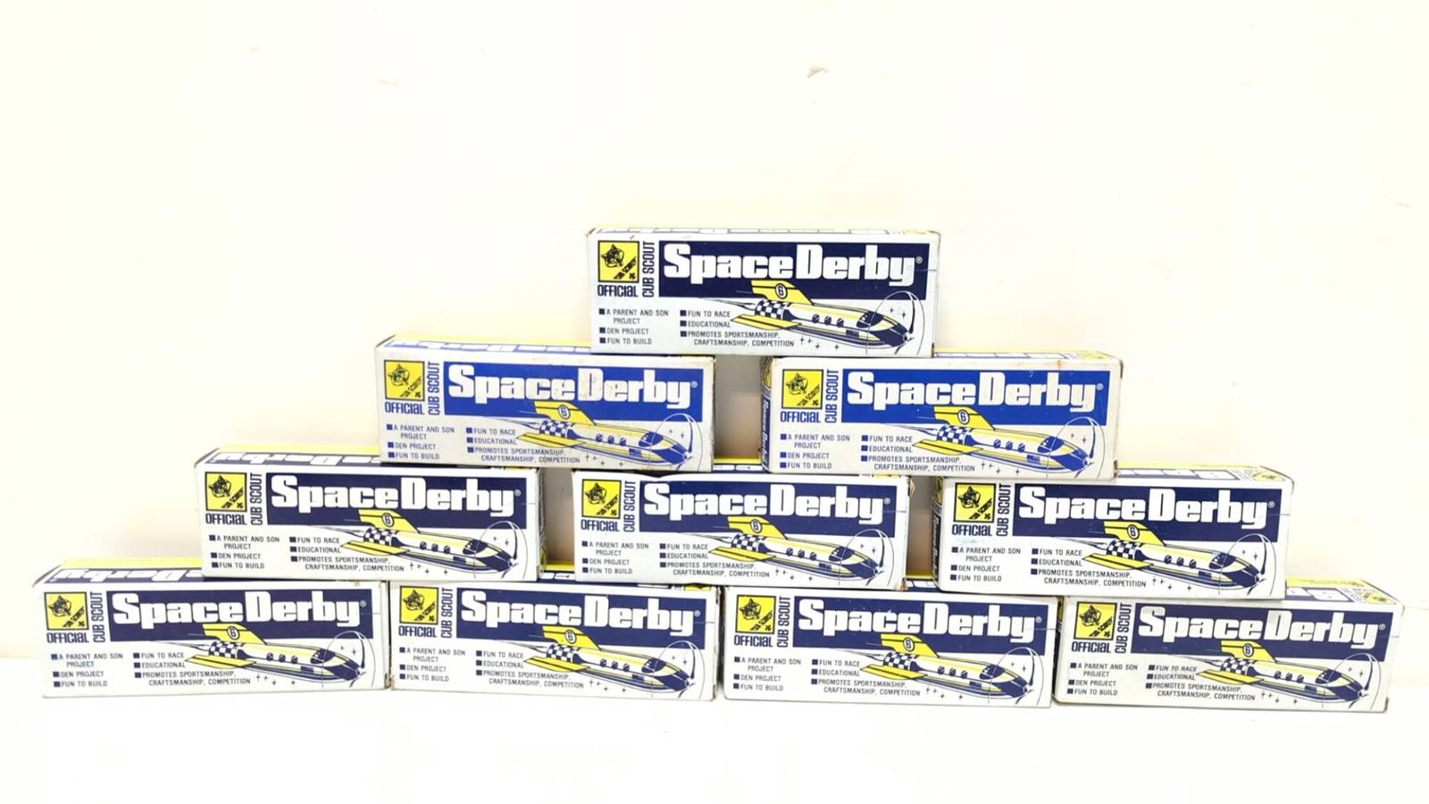 (10) Vintage Cub Scout Space Derby Kits Auction