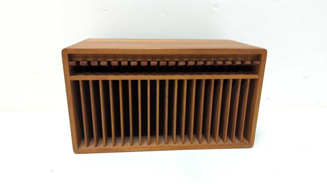 Mid Century Modern Kalmar Teak Cd Holder Auction