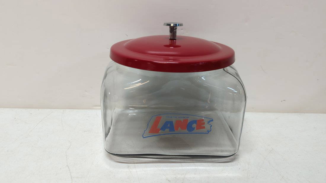 Lance Jar With Metal Lid Auction