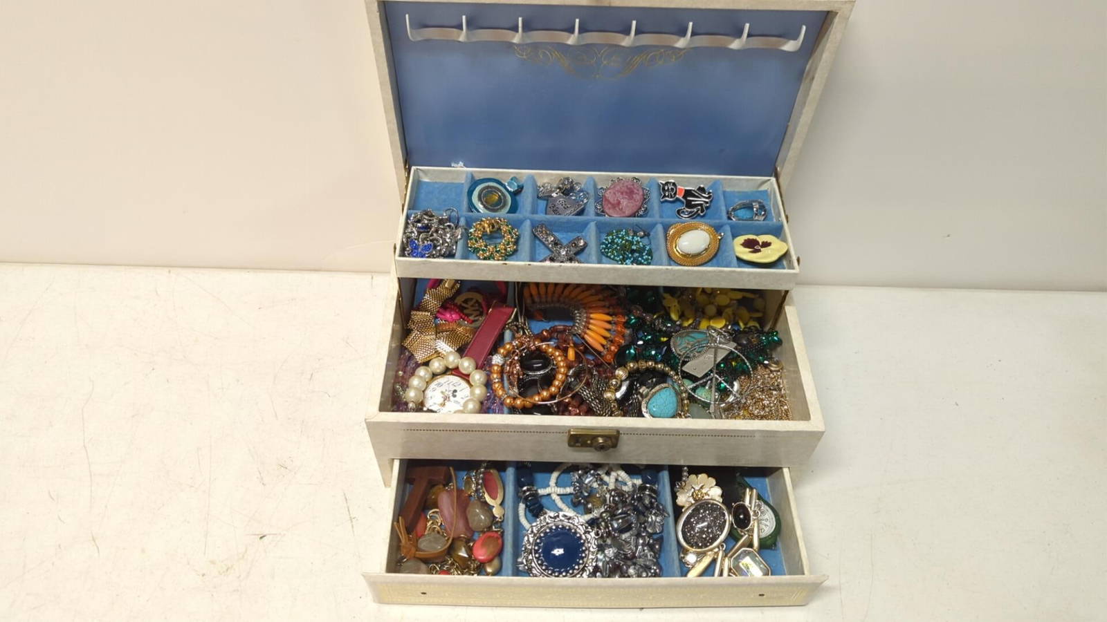 Jewelry Box Full Of Costume Jewelry Auction