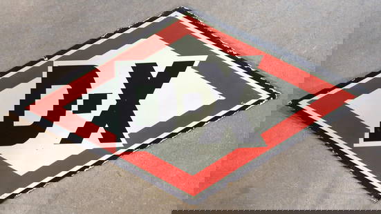 Zephyr Porcelain Gas Station Pole Sign 17 Ft.