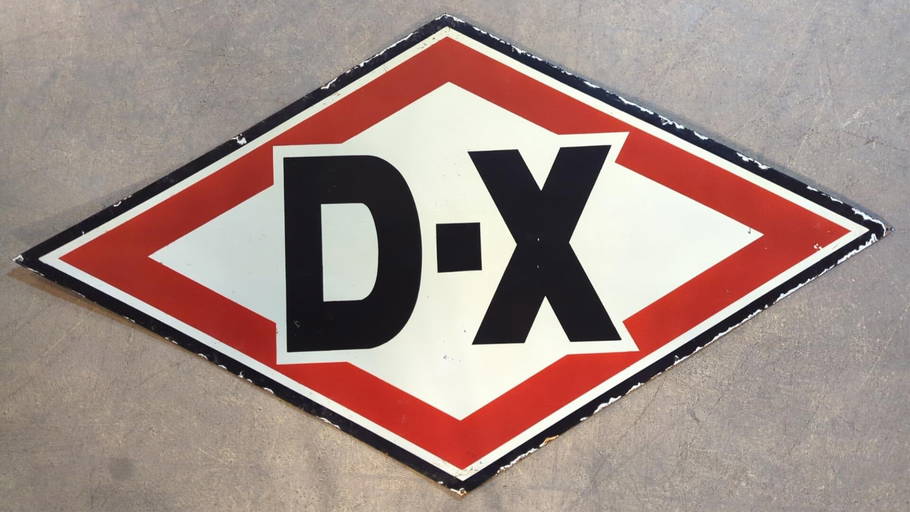 Porcelain Dx Double Sided Sign