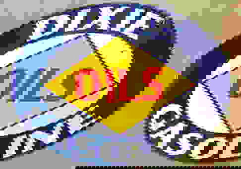 Porcelain Dixie Gas And Oil Oval Double Sided Sign Auction