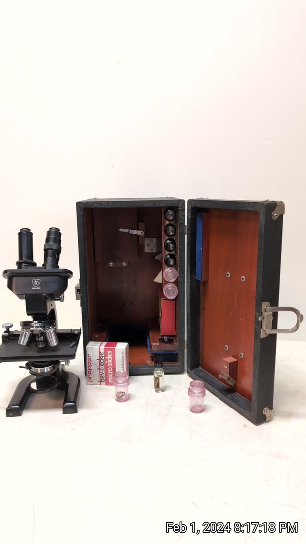 Vintage Spencer Microscope In Original Box Auction