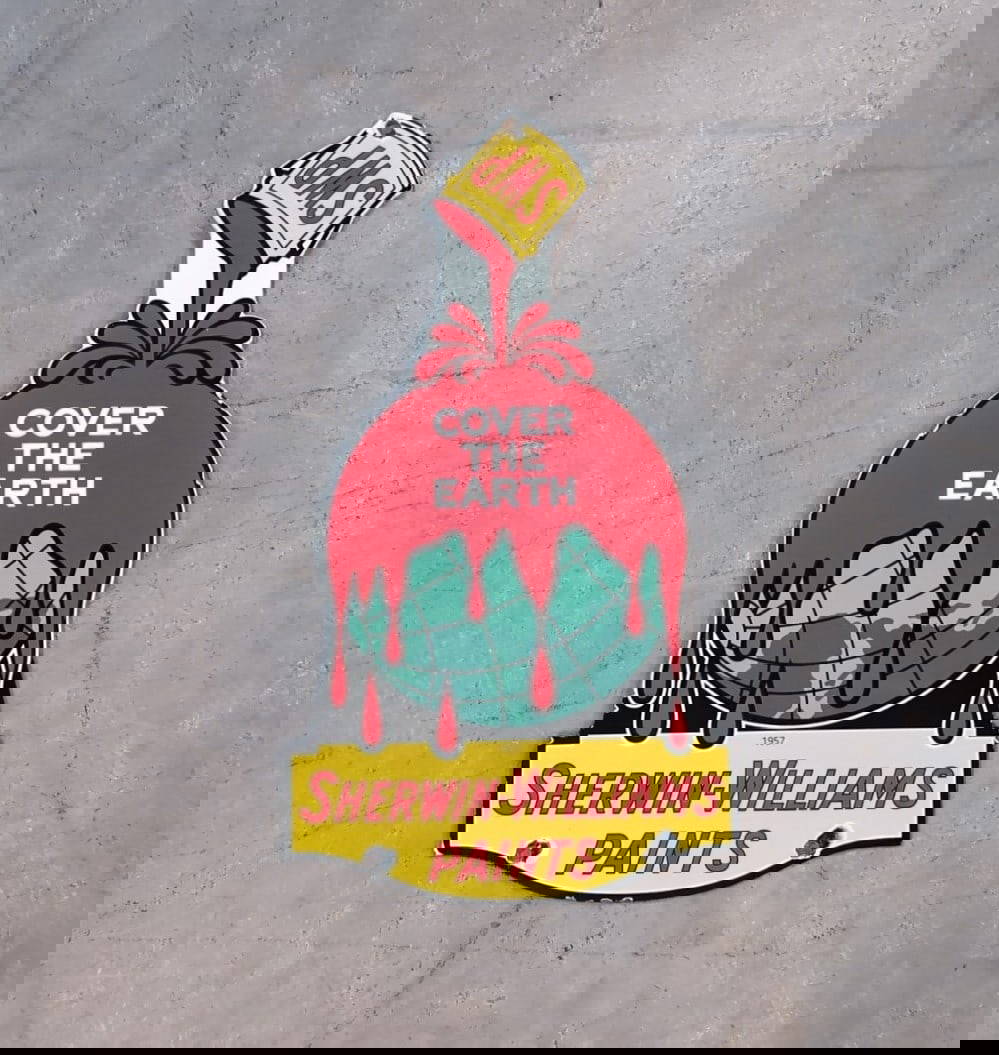 Porcelain Sherwin Williams Paint Sign Auction