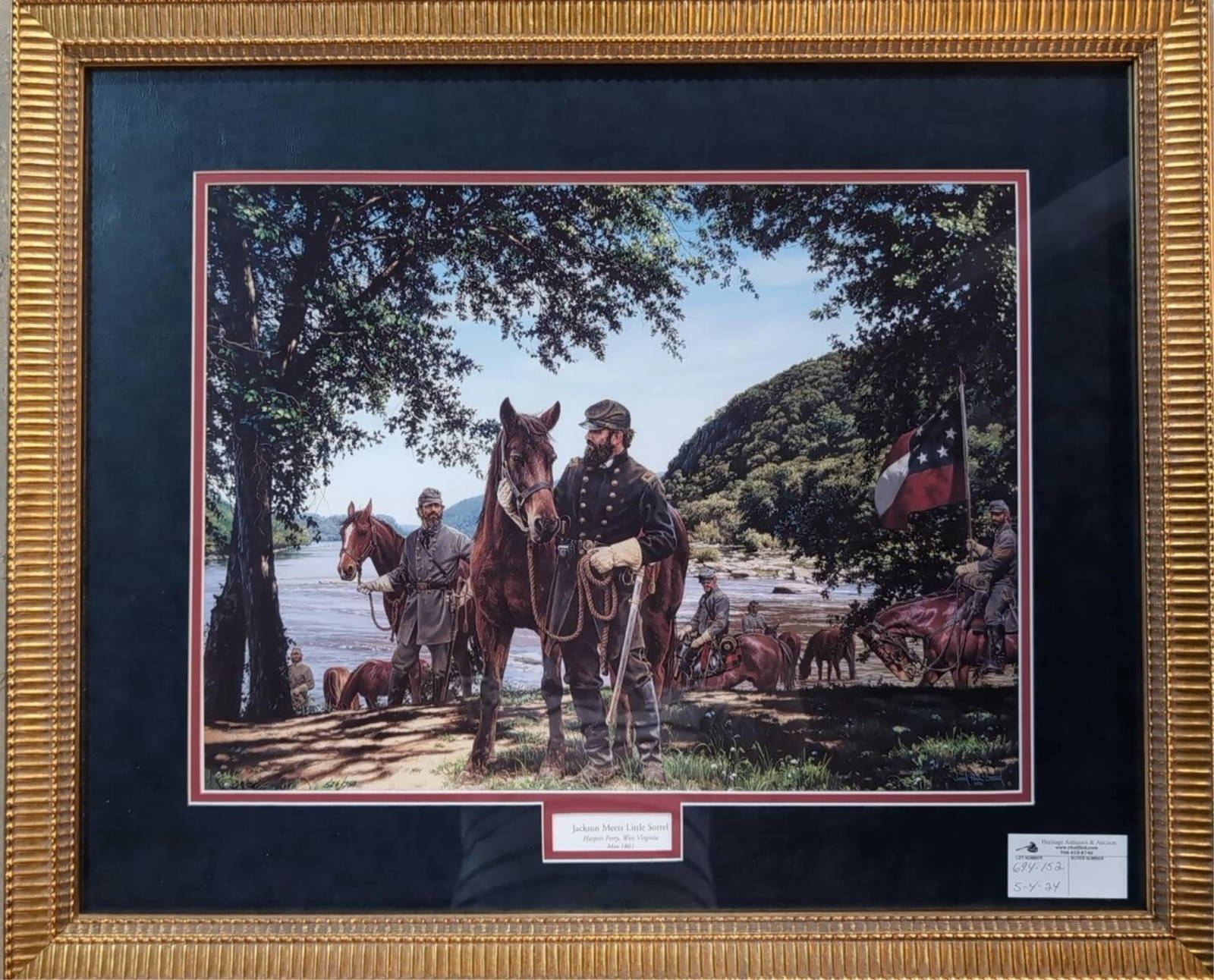 Civil War Picture By John Paul Strain Auction