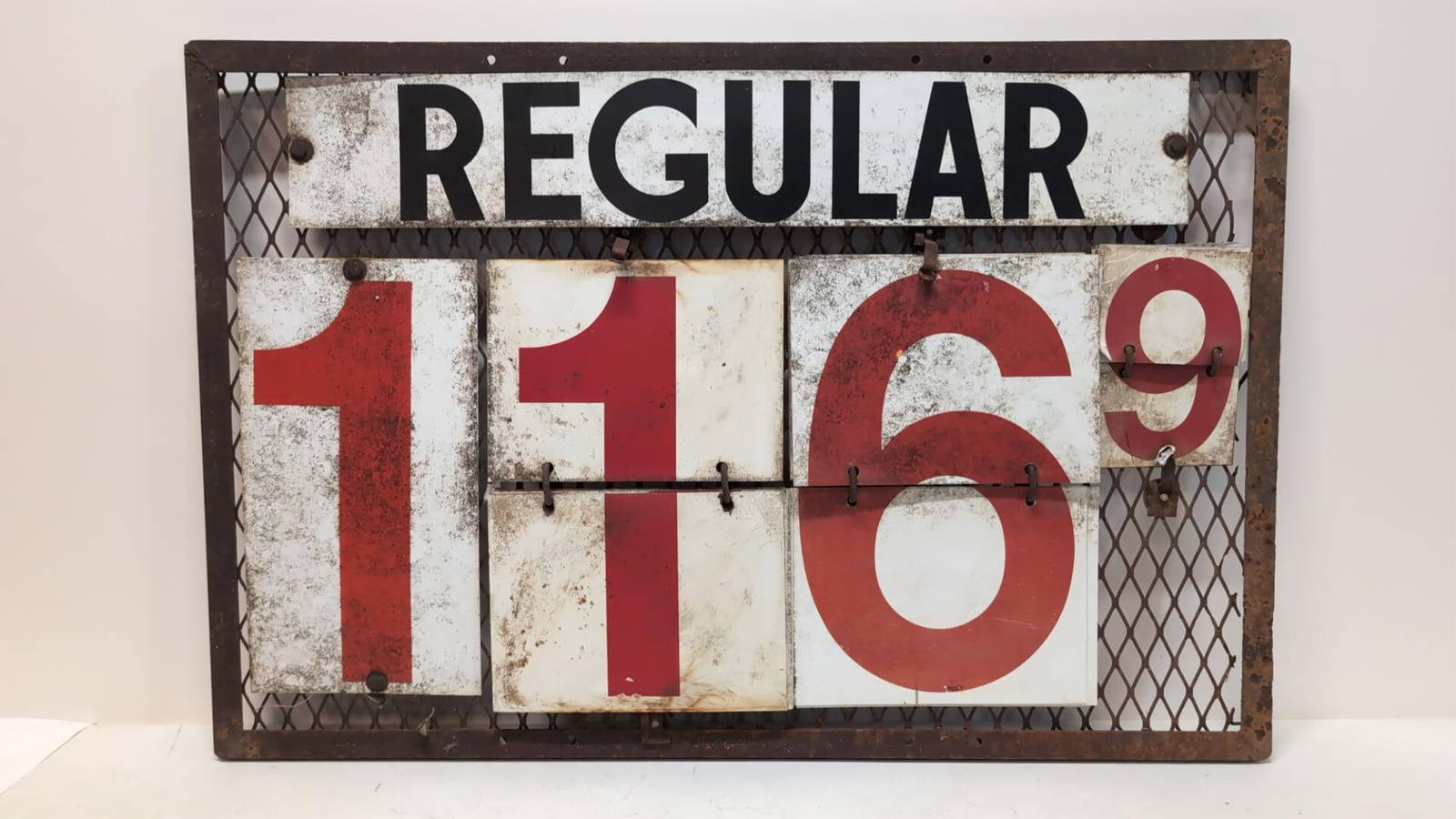Regular Gasoline Price Flip Sign Auction