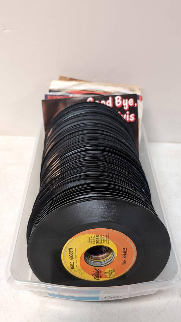 Approximately 110 Vintage 45 Rpm Records Auction