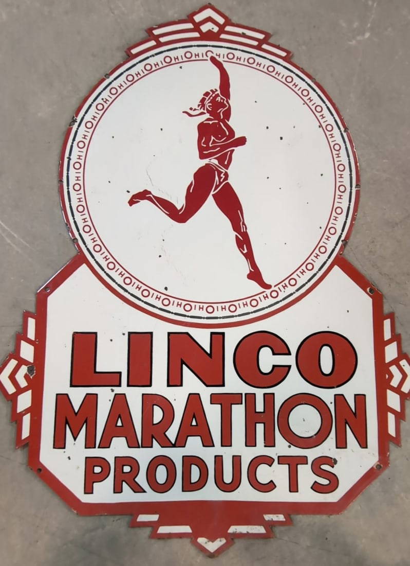 Porcelain Linco Marathon Products Double Sided Sin Auction