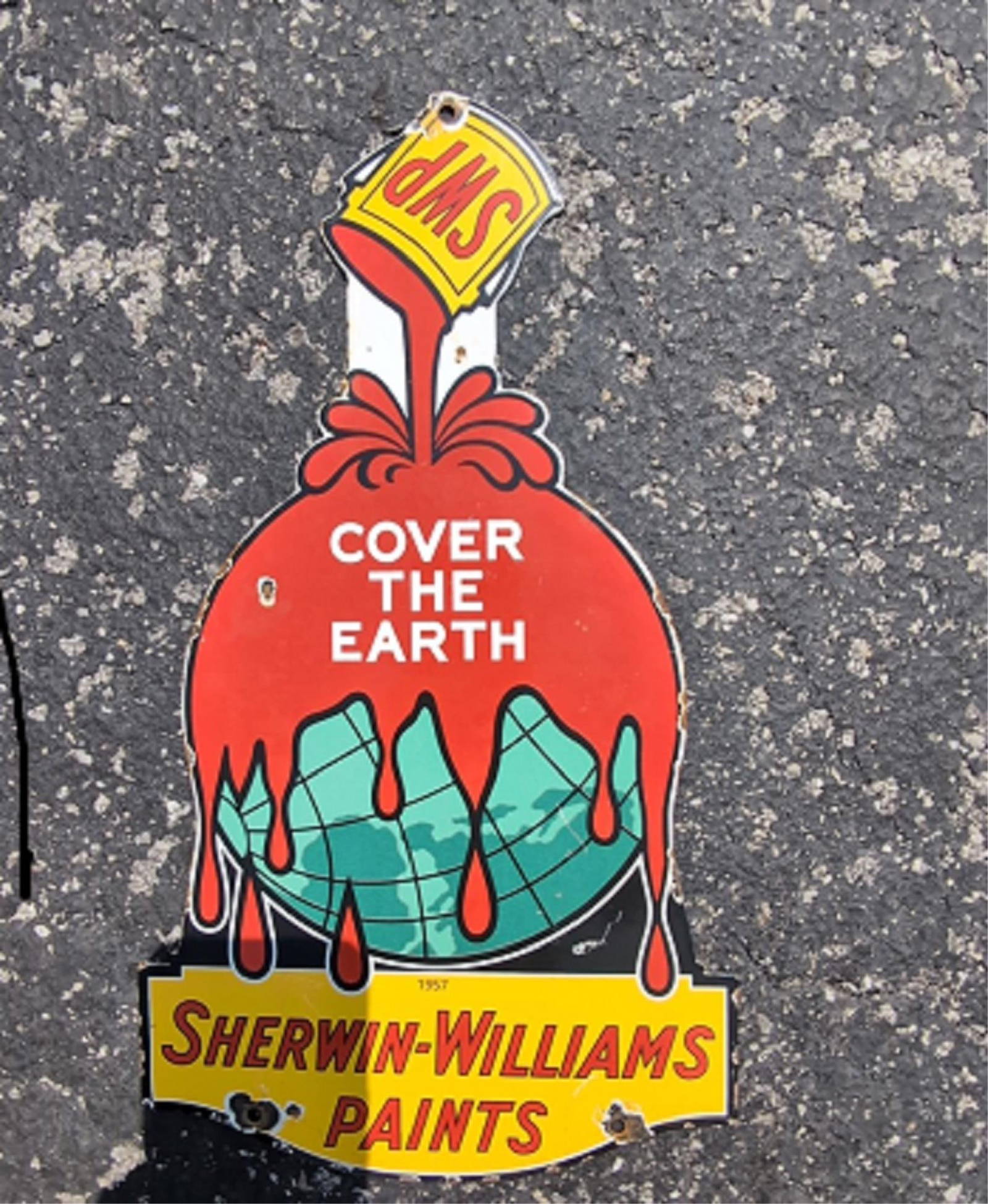 Porcelain Sherwin Williams Paint Sign Auction