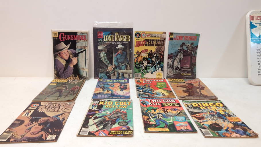 12 Vintage Western Comic Books