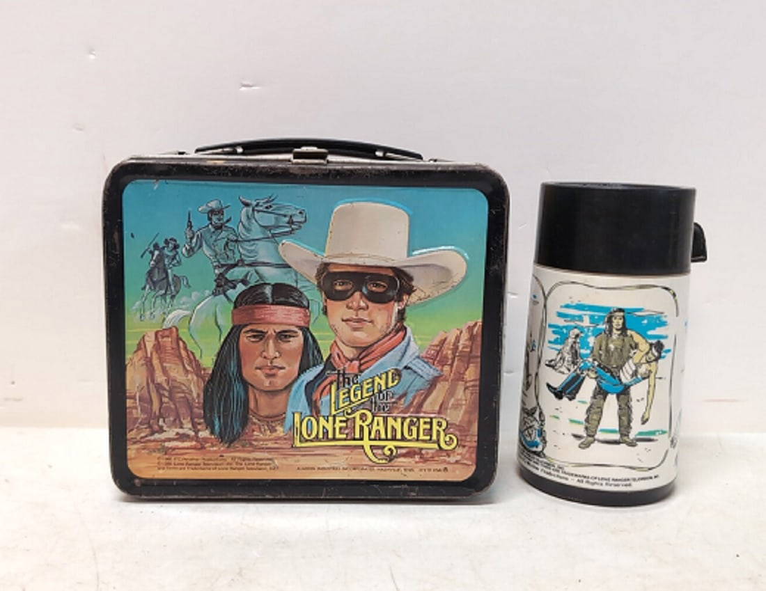Vintage Lone Ranger Lunch Box & Thermos Auction