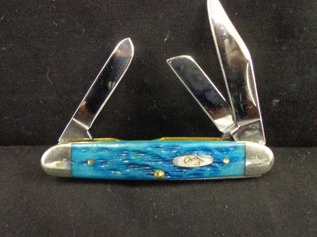 Case Xx Knife. First Run Carib Blue Item # 95136