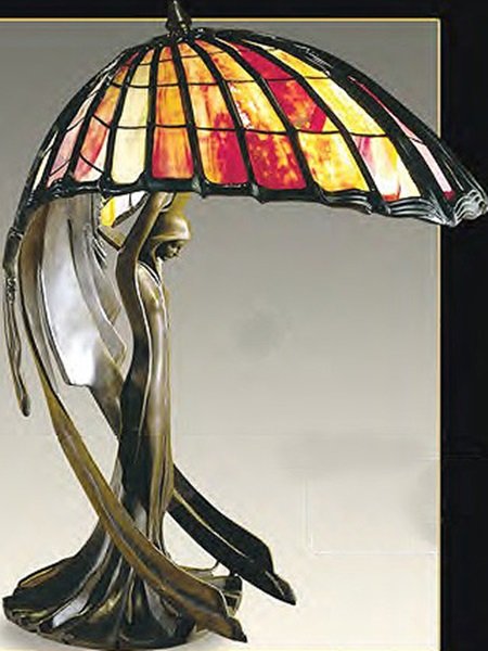 Flying Lady Sculpted Lamp