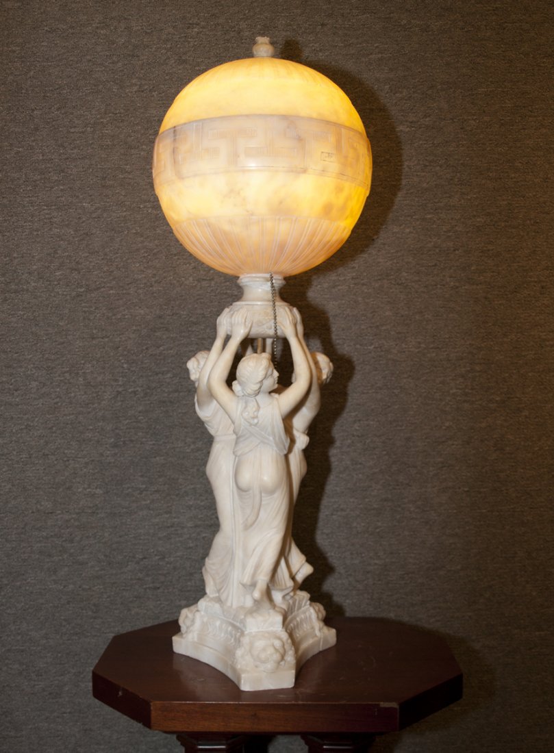 Alabaster Lamp The Three Graces, circa 1910 - Apr 15, 2014 | Se ...