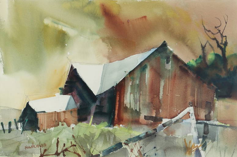 Pair Of Frank Webb Original Watercolors