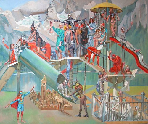 107: Henry Koerner 1973 painting