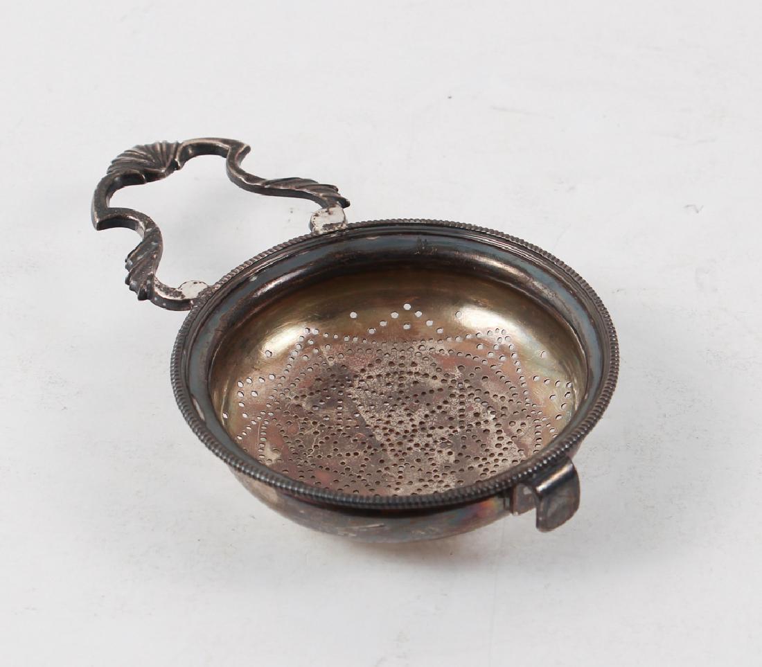 Antique English Sterling Silver Tea Strainer