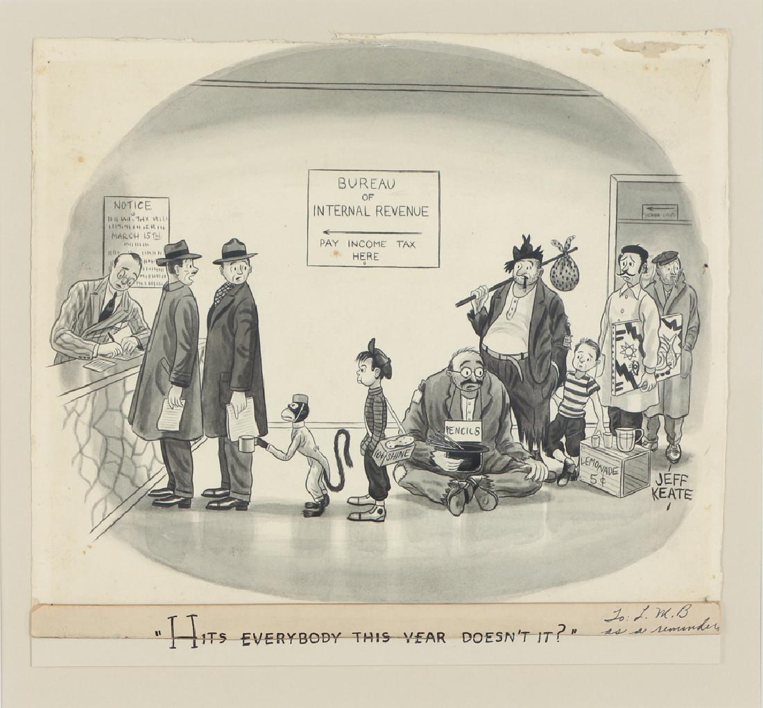 Jeff Keate Original Cartoon Art