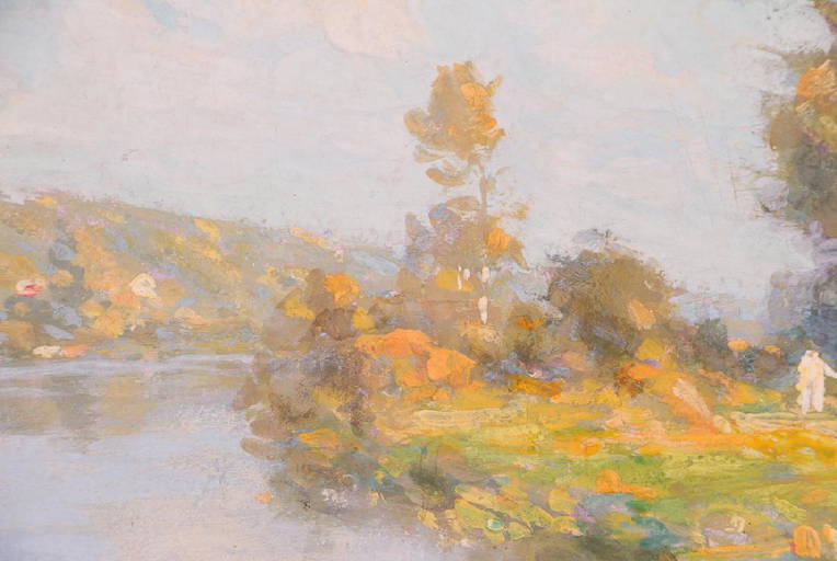 Thomas Manley Oil Painting Impressionist River