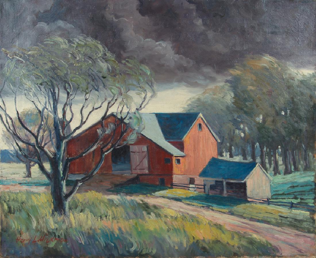 Harry Hickman painting Near Karn's City