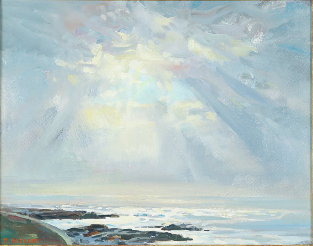 Paul Rickert 1970 oil on canvas, Appearing