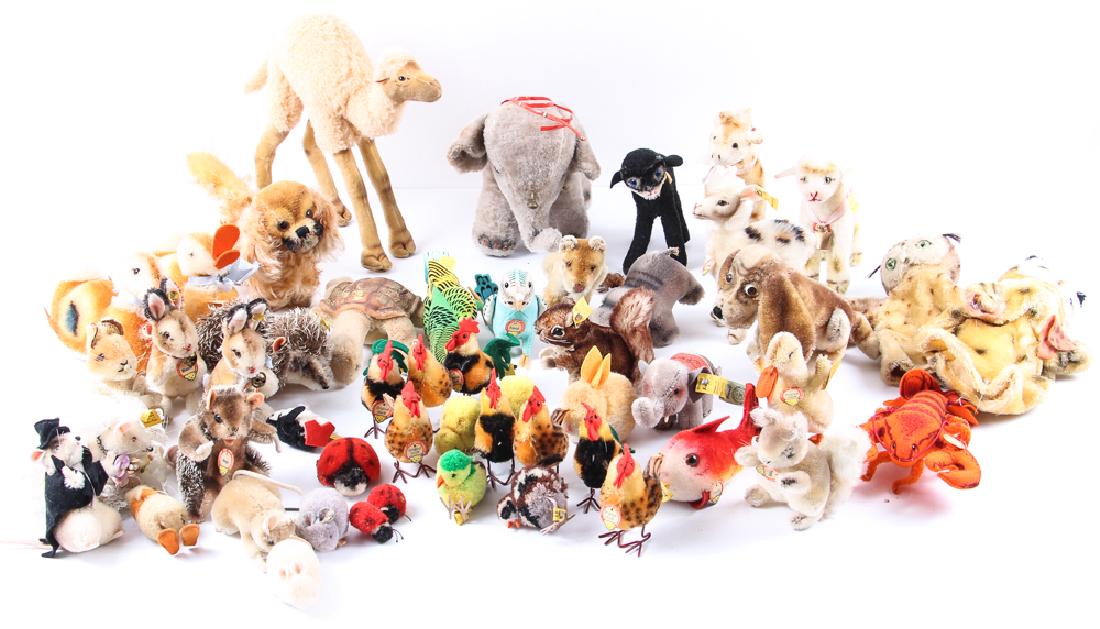 Large Group Of Vintage Steiff Animals