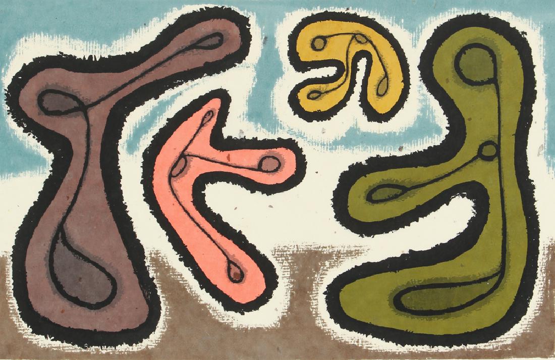 Edward Landon Flying Off at a Tangent 1982 Silkscreen