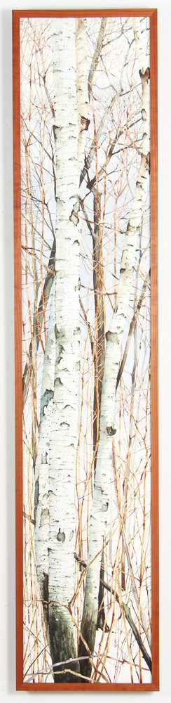 Charles Pitcher 4 panel watercolor polytch Momoyama