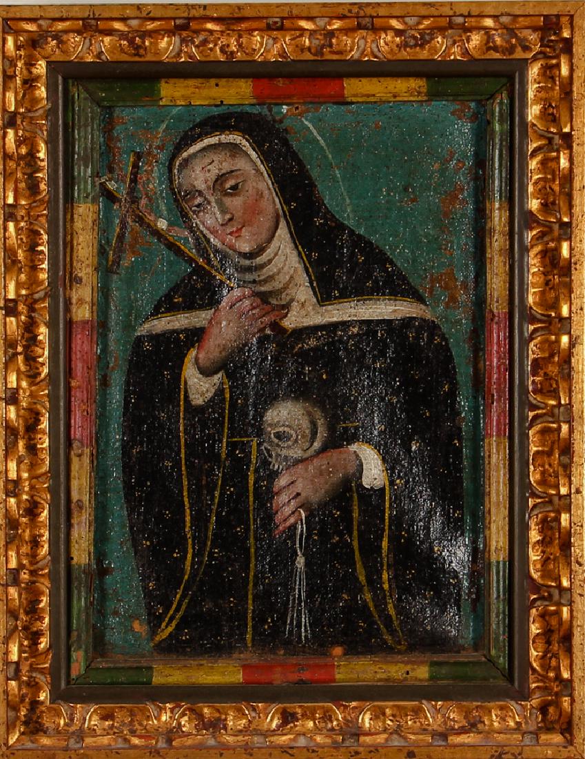 19th Or Early 20th Century Mexican Retablos Painting