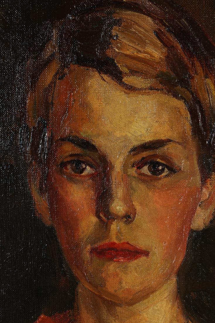 Virginia Cuthbert 1930 half length Self Portrait