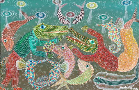 Haitian Painting By Raoul Viard