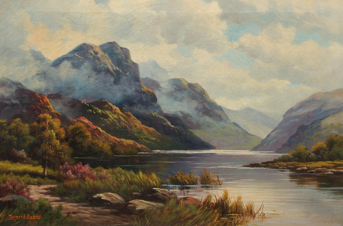 Thomas C. Blake oil painting Highland Landscape